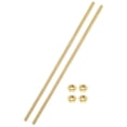 CERPXFF-2 Sets Brass Fully Threaded Rod, M5x0.8mm Pitch Right Hand ...