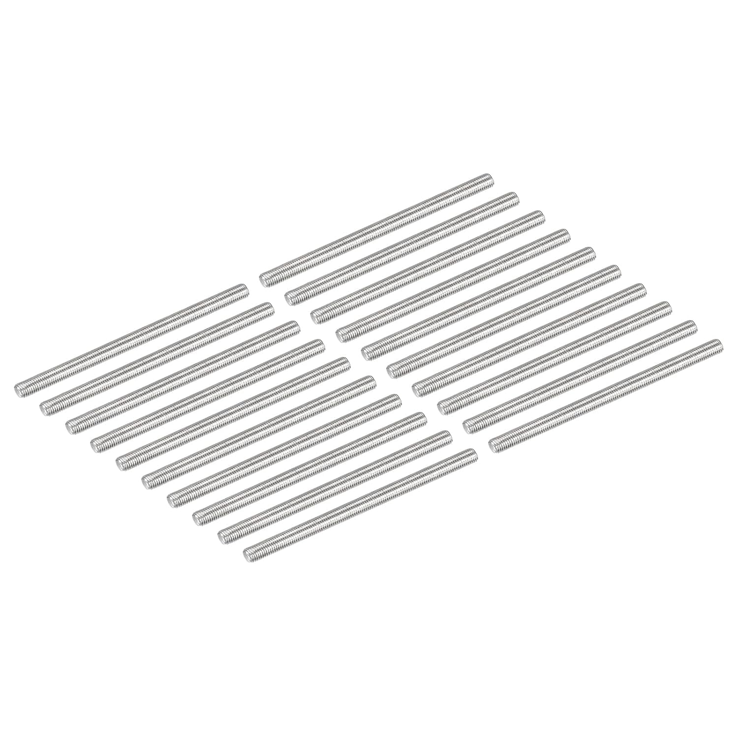 CERPXFF-20 Pack M3 x 55mm Fully Threaded Rod 304 Stainless Steel Right ...