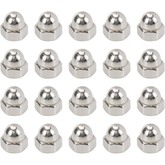 CERPXFF-20 Pcs 8#-32 Acorn Hex Cap Nuts,Acorn Nuts 304 Stainless Steel ...