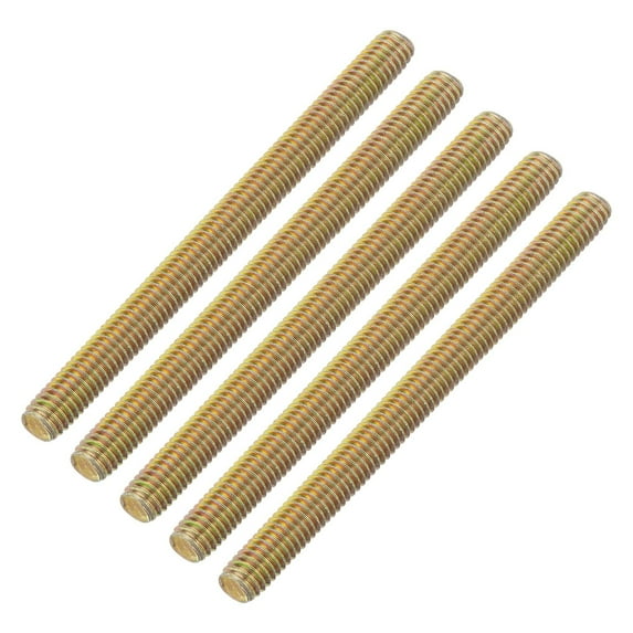 CERPXFF-20 Pcs Fully Threaded Rod, M6-1.0x75mm Carbon Steel Long Thread ...