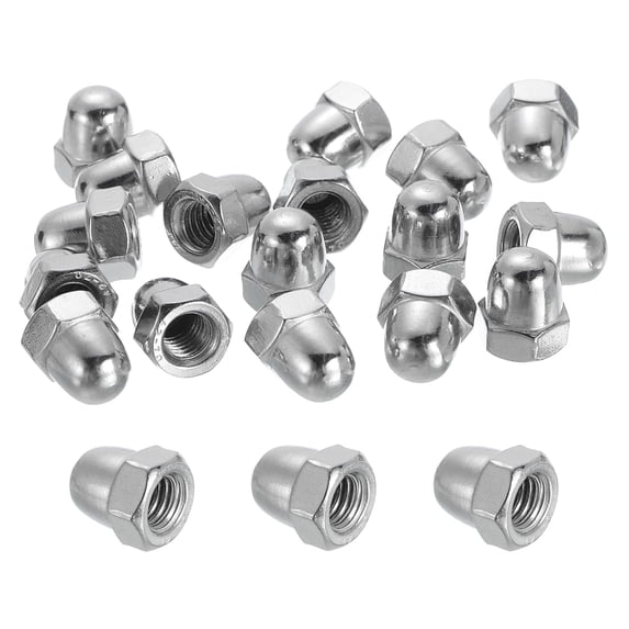 CERPXFF-20 Pcs M6x1mm Acorn Cap Nuts, 304 Stainless Steel Metric Hex ...