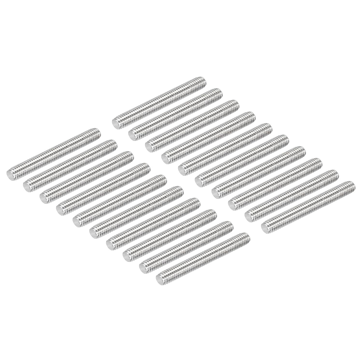 CERPXFF-20Pack M6x50mm Fully Threaded Rod 304 Stainless Steel Right ...