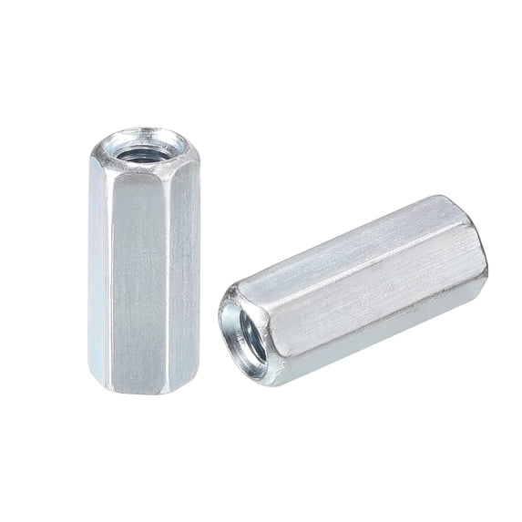 CERPXFF-20pcs M5x8x20mm Coupling Nuts - Galvanized Carbon Steel Hex ...