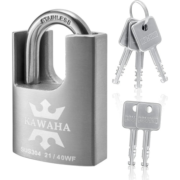 CERPXFF-21/40KD-5SK High Security Stainless Steel Shrouded Padlock with ...