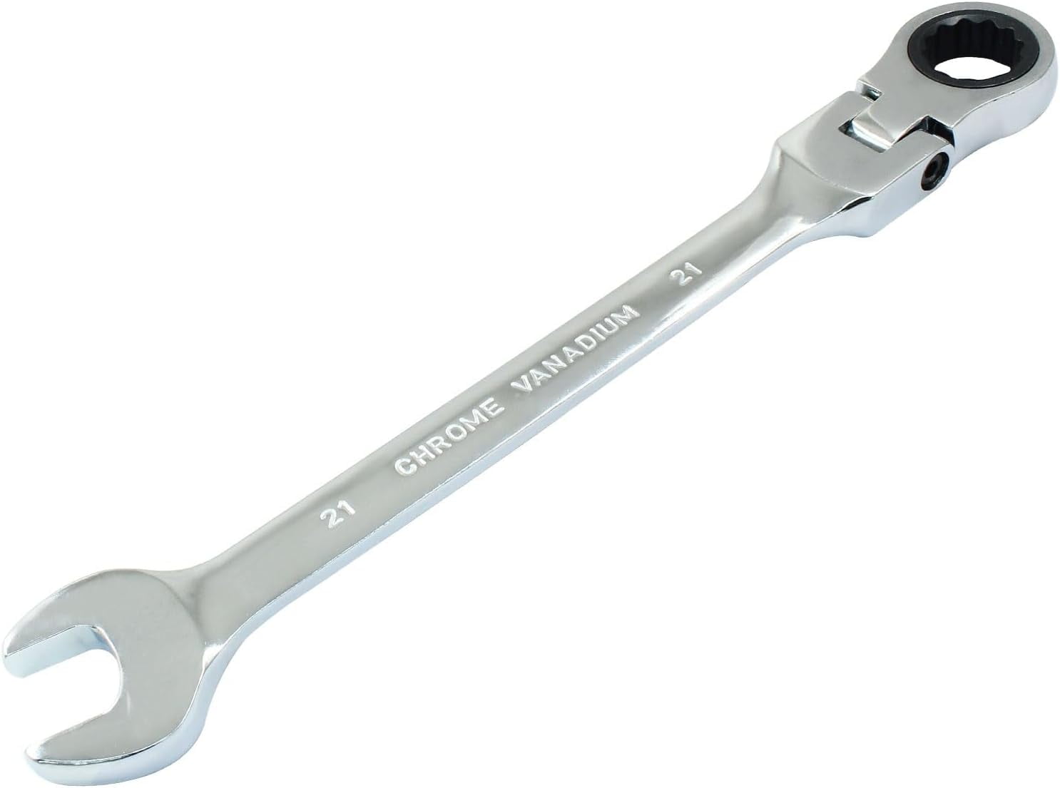 CERPXFF-21mm Flex Head Ratchet Wrench, 12 Point Chrome Vanadium Steel ...