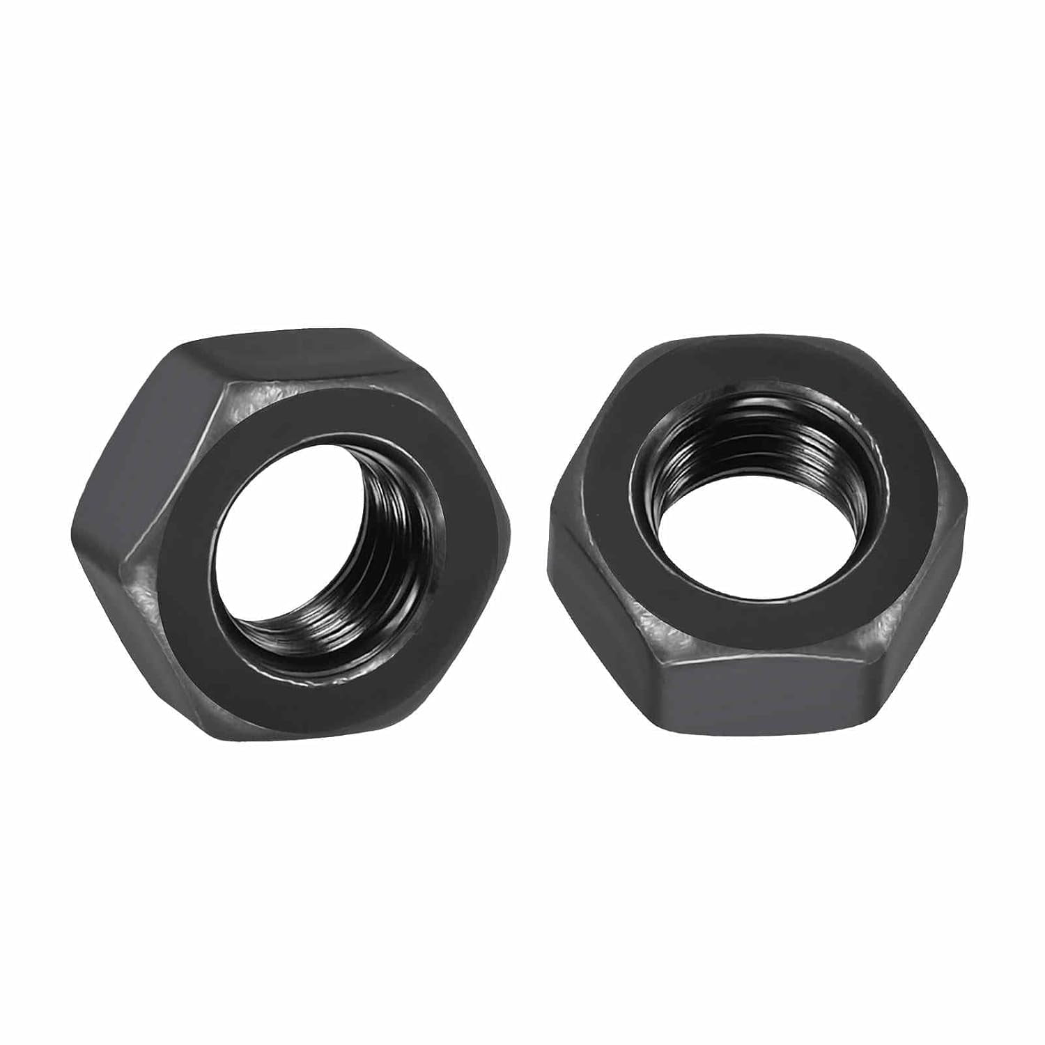 CERPXFF-23pcs Hex Nuts - [M8-1.25] Carbon Steel Grade 8 Hardware Nuts ...