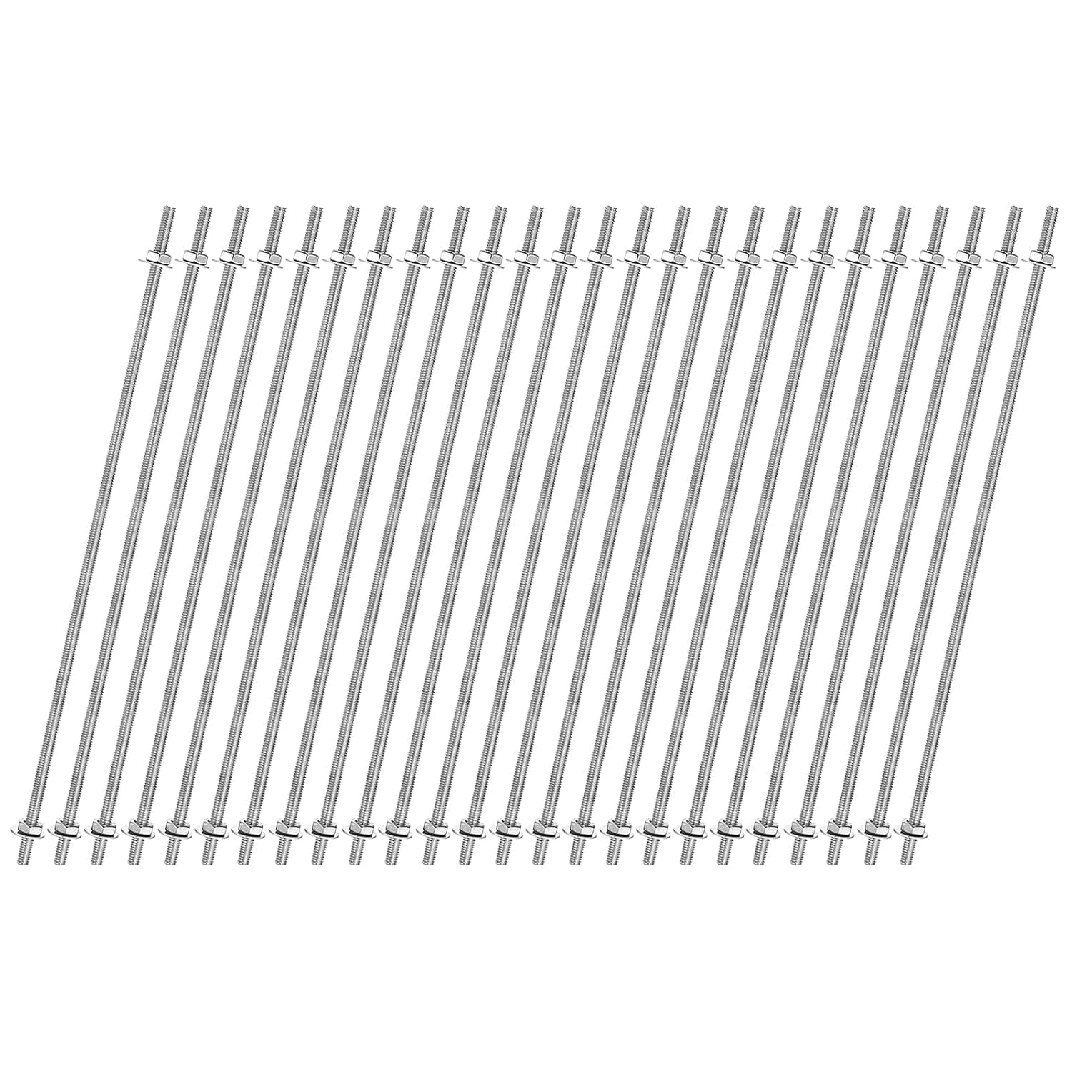 CERPXFF-25pcs 8/32 Inch M4 Threaded Rods with 40pcs Hex Nuts and ...