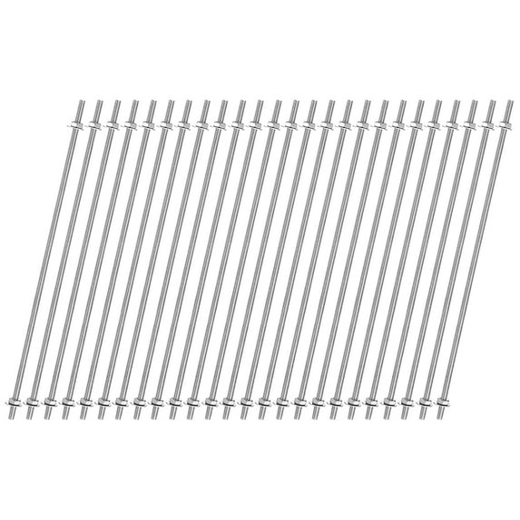 CERPXFF-25pcs 8/32 Inch M4 Threaded Rods with 40pcs Hex Nuts and ...