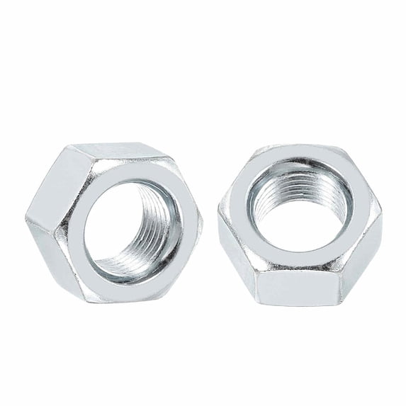 CERPXFF-25pcs Hex Nuts - [1/2"-20] Carbon Steel Grade 8 Hardware Nuts ...