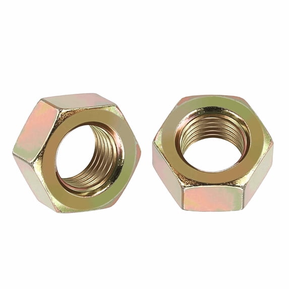 CERPXFF-25pcs Hex Nuts - [7/16"-20] Carbon Steel Grade 8 Hardware Nuts ...