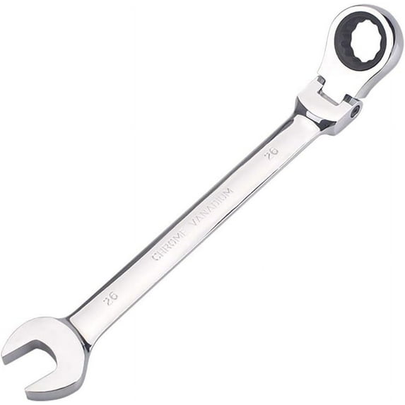 CERPXFF-26mm Metric Flex-Head Gear Wrench,Box End Head 72-Tooth ...