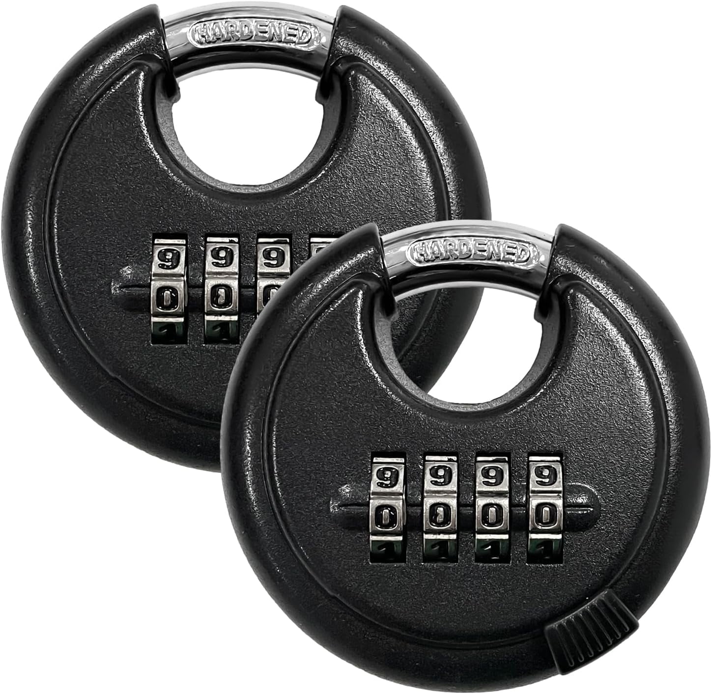 CERPXFF-2Pack Combination Lock, 4 Digit Disc Padlock with Hardened ...