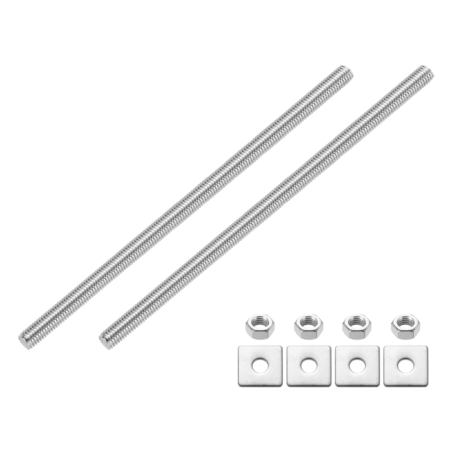 CERPXFF-2Pcs Fully Threaded Rod, M8-1.25 Thread Pitch 150mm Length ...