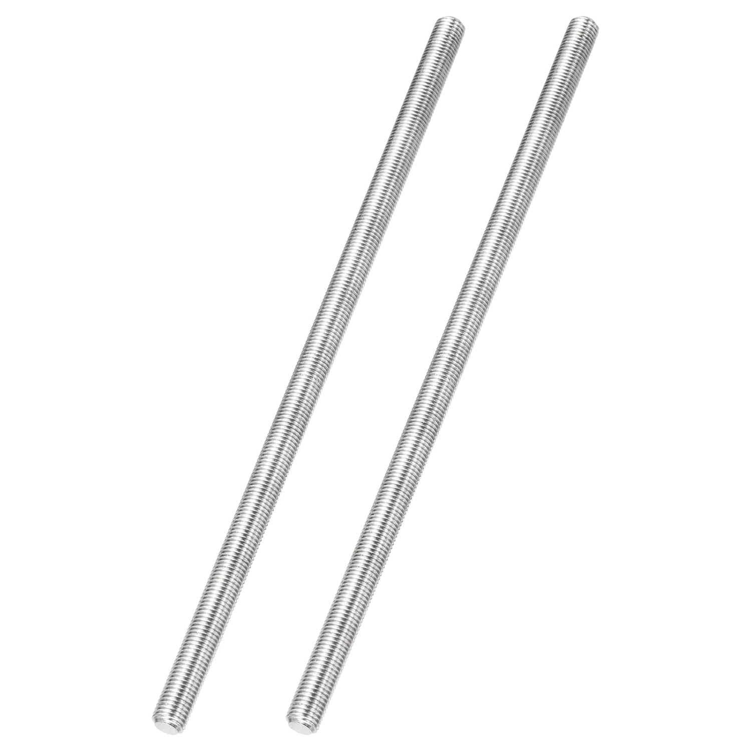 CERPXFF-2Pcs Fully Threaded Rod, M8 x 0.75mm Pitch 304 Stainless Steel Right Hand Fine Threads ...