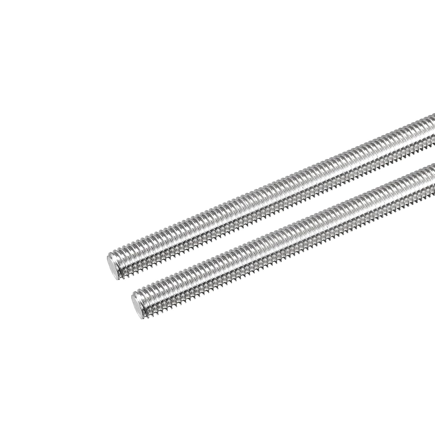 CERPXFF-2Pcs M6-1.0 x 100mm Length Fully Threaded Rod, 304 Stainless ...