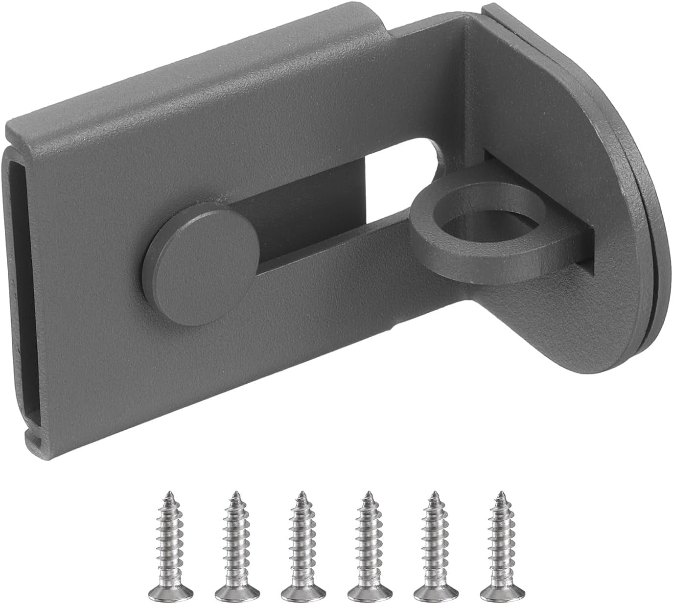 CERPXFF-2Pcs Sliding Door Lock, 2.39" 90 Degree Safety Hasp Locking ...