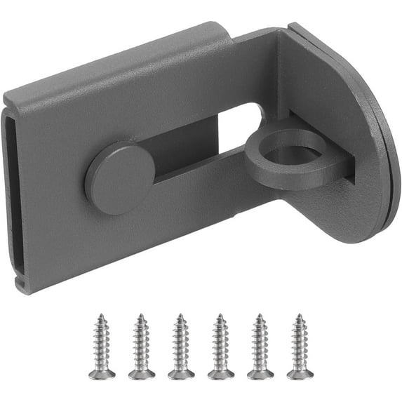 CERPXFF-2Pcs Sliding Door Lock, 2.39" 90 Degree Safety Hasp Locking ...