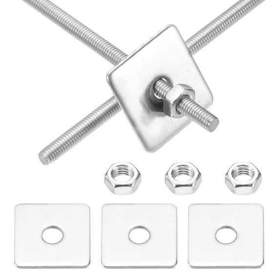 CERPXFF-2Set M3x250mm Fully Threaded Rod, 304 Stainless Steel Threaded ...