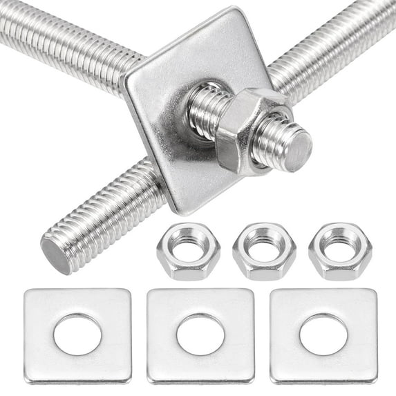 CERPXFF-2Set M8x100mm Fully Threaded Rod, 201 Stainless Steel Threaded ...