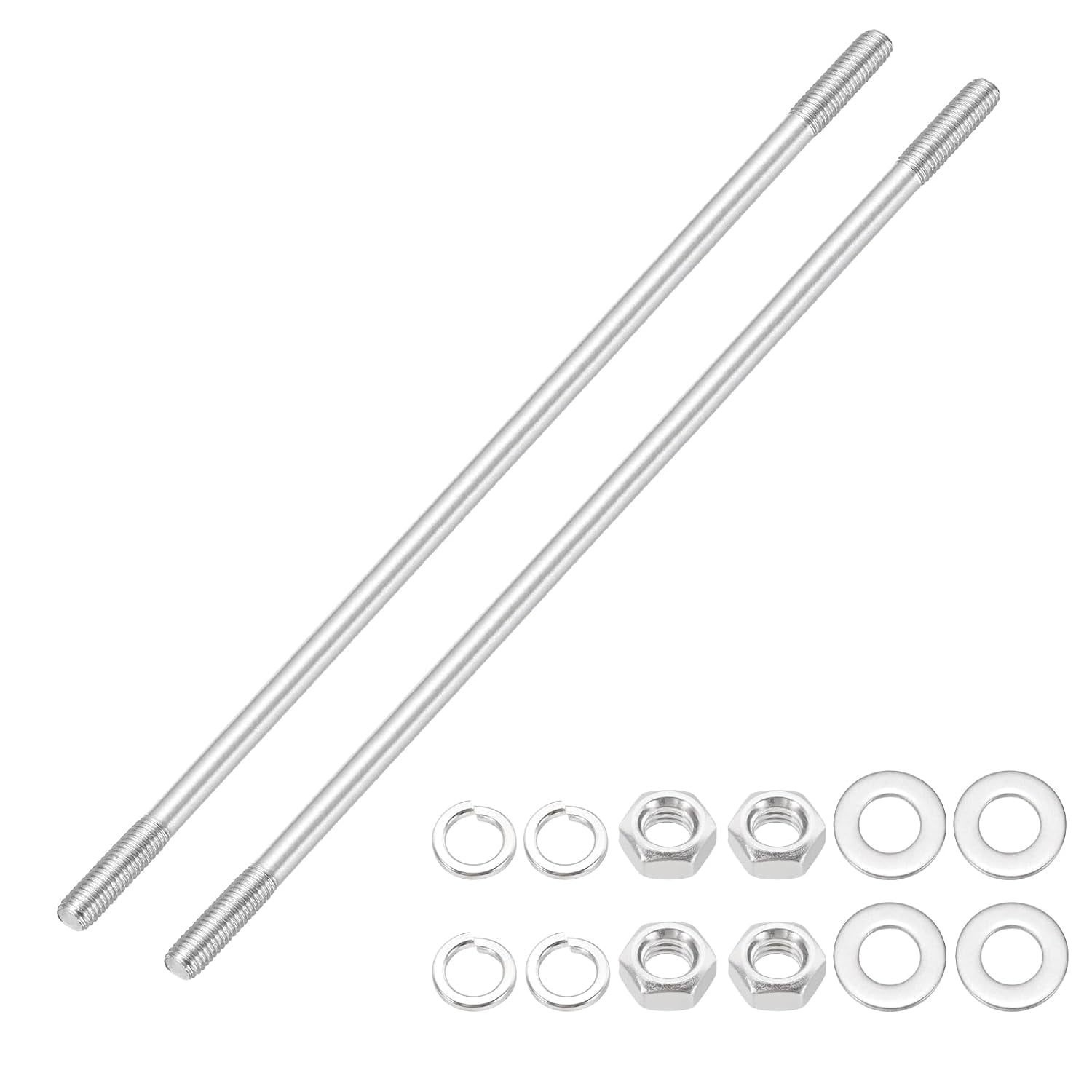CERPXFF-2Set M8x250mm Double Ended Stud Screws, 304 Stainless Steel ...