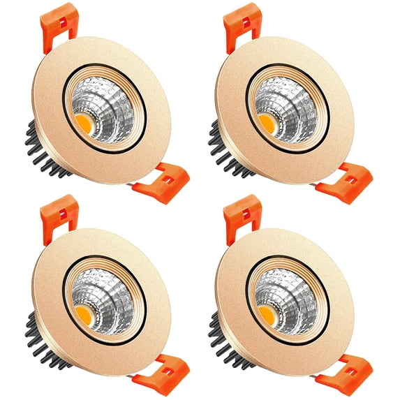 CERPXFF-2inch LED Dimmable Downlight, 3W COB Recessed Ceiling Light ...
