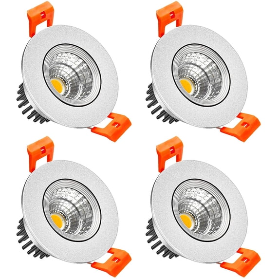 CERPXFF-2inch LED Dimmable Downlight, 3W COB Recessed Ceiling Light ...