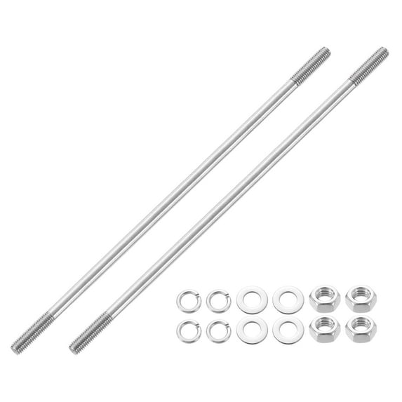 CERPXFF-2pcs Double Ended Stud Screws, M8x240mm 304 Stainless Steel ...
