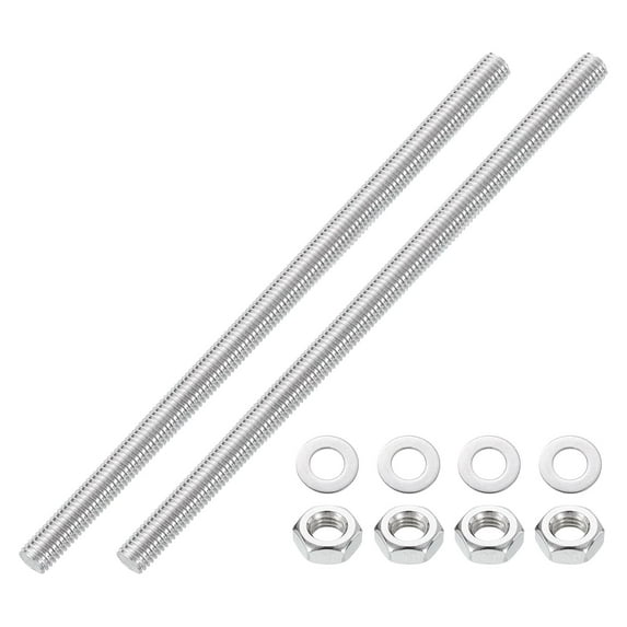 CERPXFF-2pcs Fully Threaded Rod, M10 x 200mm Stainless Steel Right Hand ...