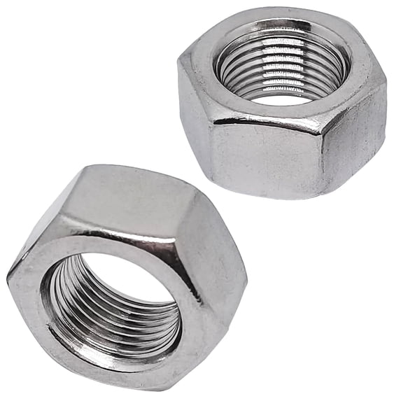 CERPXFF-2pcs M18x1.5mm 304 Stainless Steel Hexagon Metric Fine Thread ...