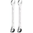 CERPXFF-2pcs Ratcheting Wrench 5/8 Inch Box and Open End 45# Carbon ...