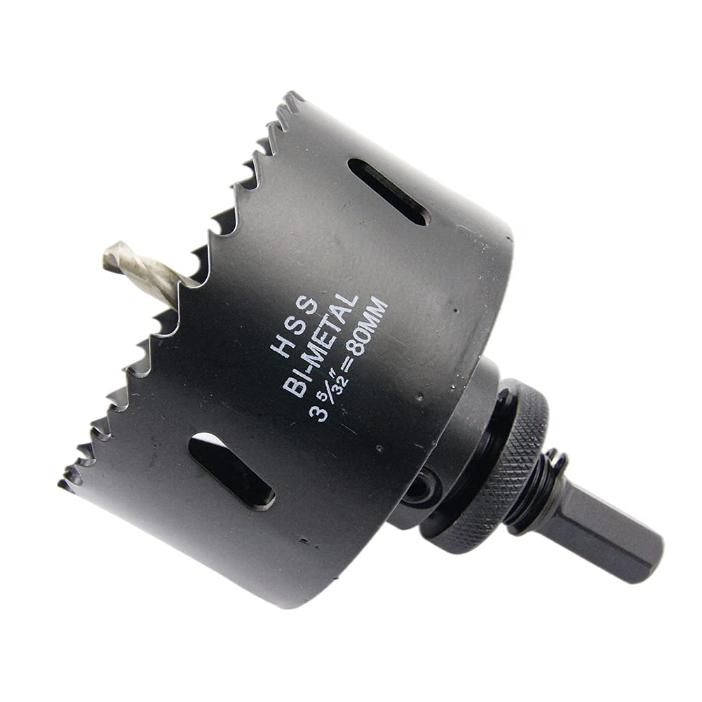 CERPXFF-3.15 inch Hole Saw, LAIWEI 80mm Hole Cutter with A2 Heavy Duty ...