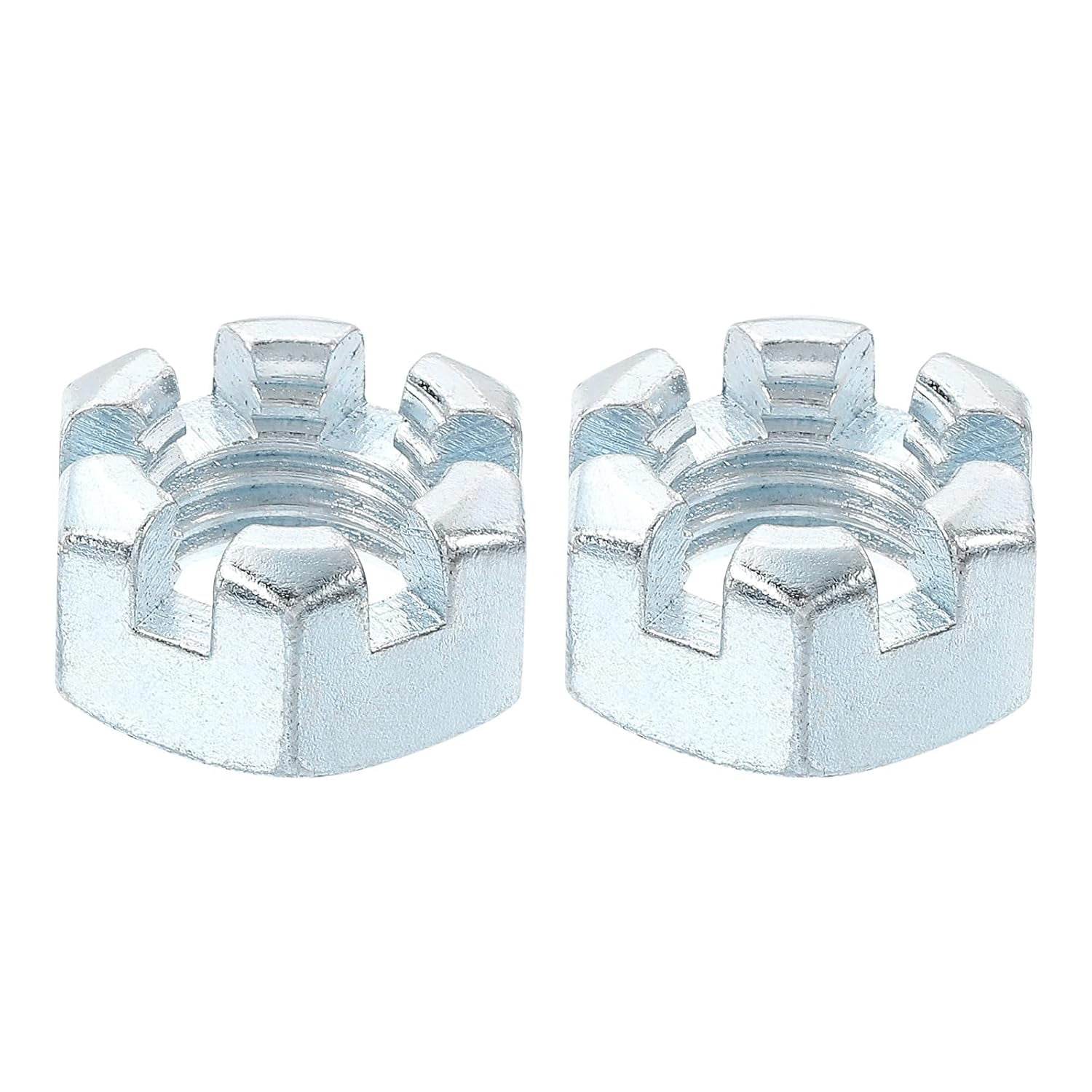 CERPXFF-3/4-10 UNC Hexagon Slotted Nut, Grade 6.8 Zinc-Plated Carbon ...