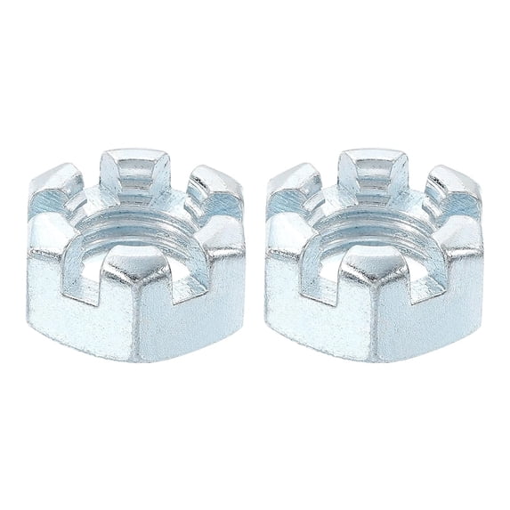CERPXFF-3/4-10 UNC Hexagon Slotted Nut, Grade 6.8 Zinc-Plated Carbon ...