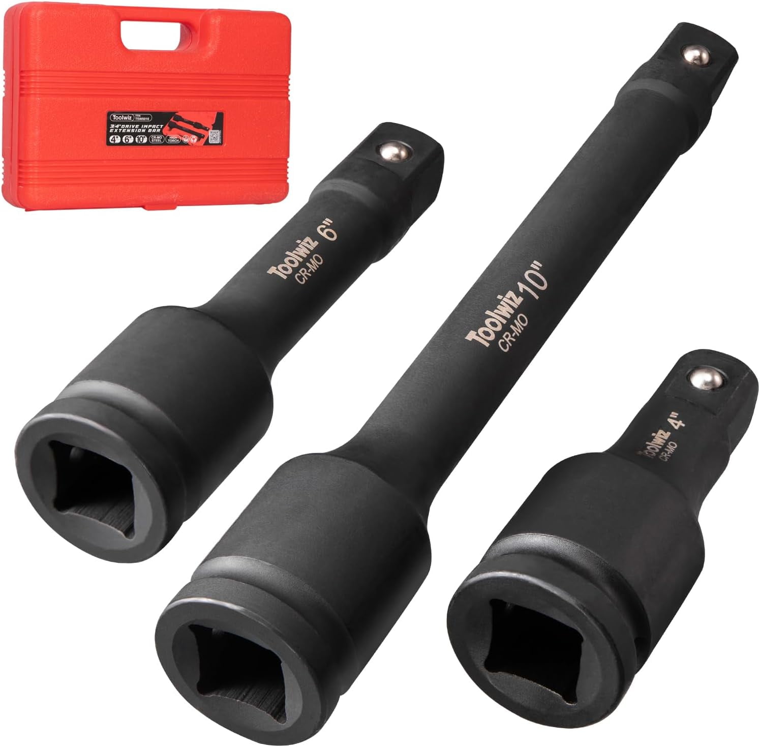 CERPXFF-3/4” Drive Impact Extension Bar 4”, 6”, 10” (3 Piece) Cr-Mo ...