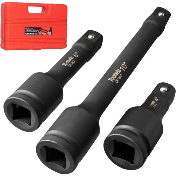 CERPXFF-3/4” Drive Impact Extension Bar 4”, 6”, 10” (3 Piece) Cr-Mo ...