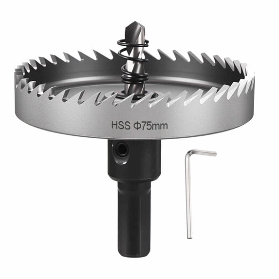 CERPXFF-3" (75mm) Hole Saw, 4241 High Speed Steel Hex Shank How Cutter ...