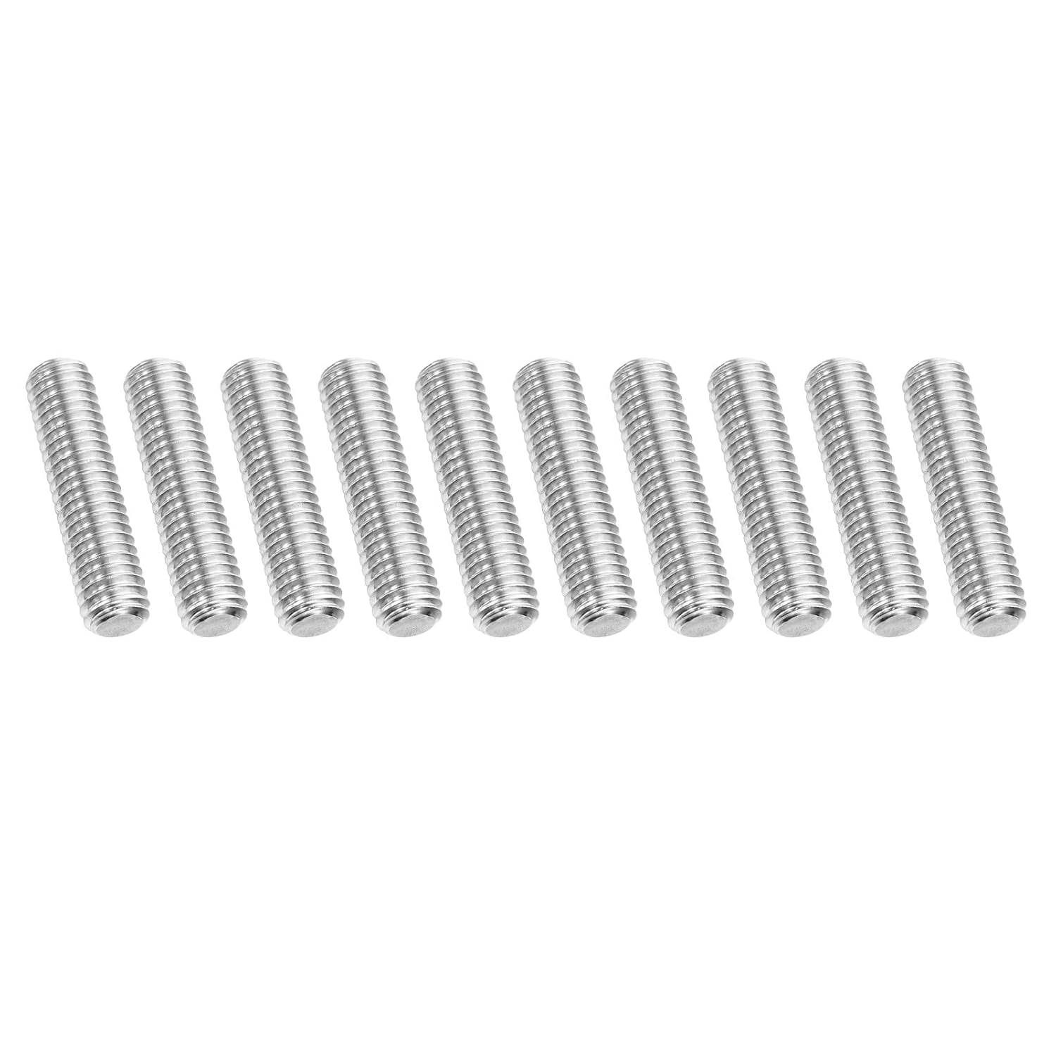 CERPXFF-3/8"-16 UNC 304 Stainless Steel Fully Threaded Rod, 10Pcs 1.6 ...