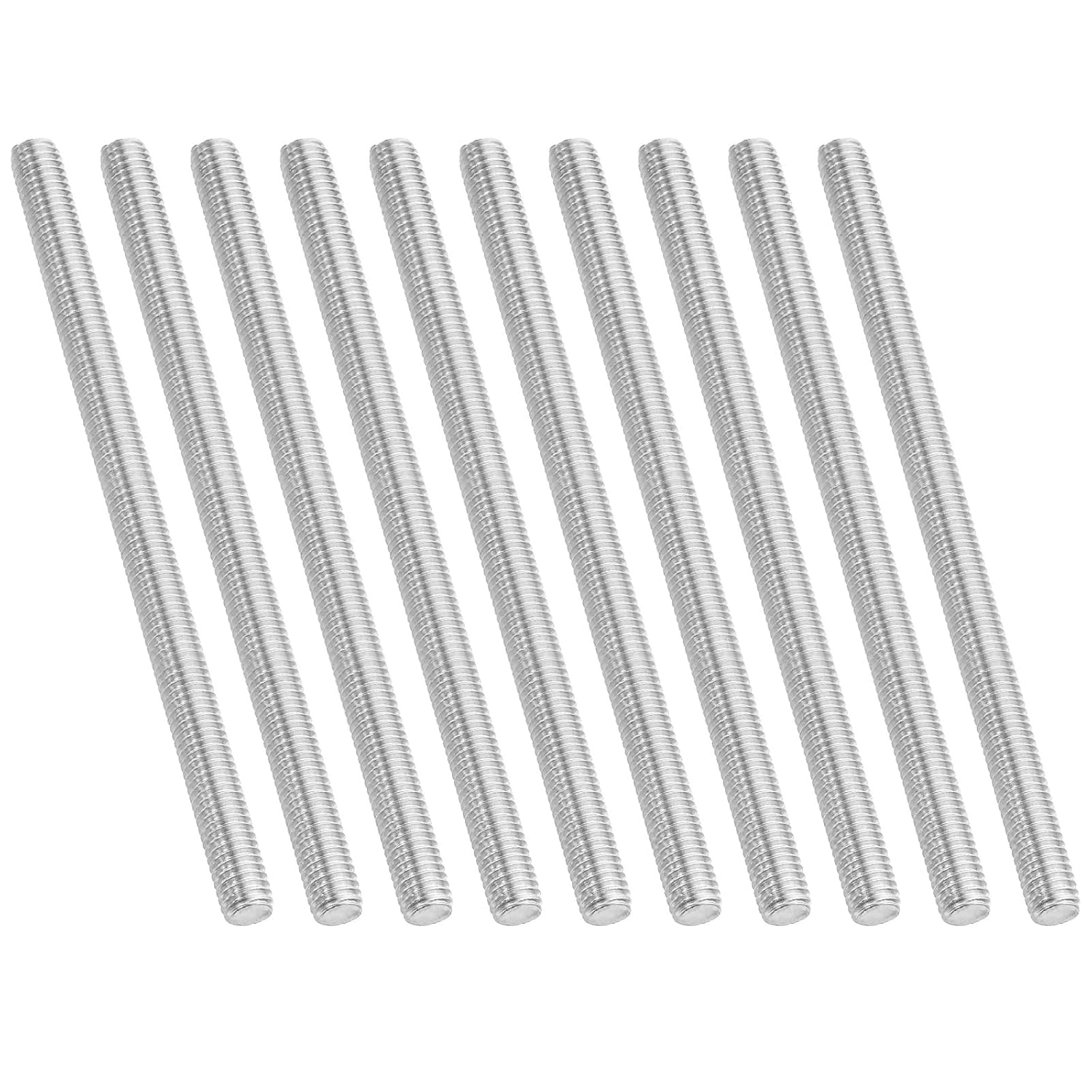 CERPXFF-3/8"-16 UNC 304 Stainless Steel Fully Threaded Rod, 10Pcs 5.9 ...