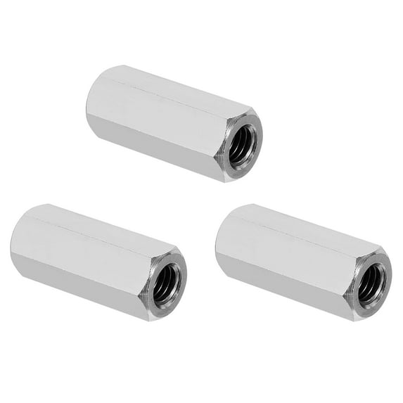 CERPXFF-3/8"-16 UNC 304 Stainless Steel Hex Coupling Nuts, 3Pcs 1.57 ...