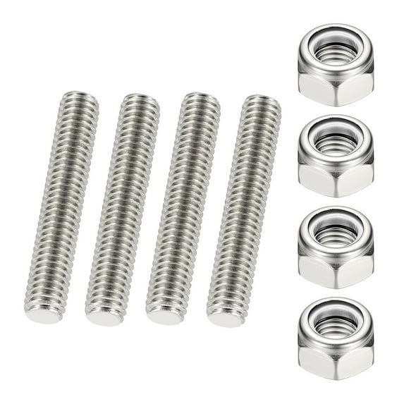 CERPXFF-3/8"-16 UNC Fully Threaded Rod, 1.77" Length 304 Stainless ...