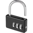 CERPXFF-3 Digit Combination Padlock - Zinc Alloy Indoor Outdoor Padlock ...