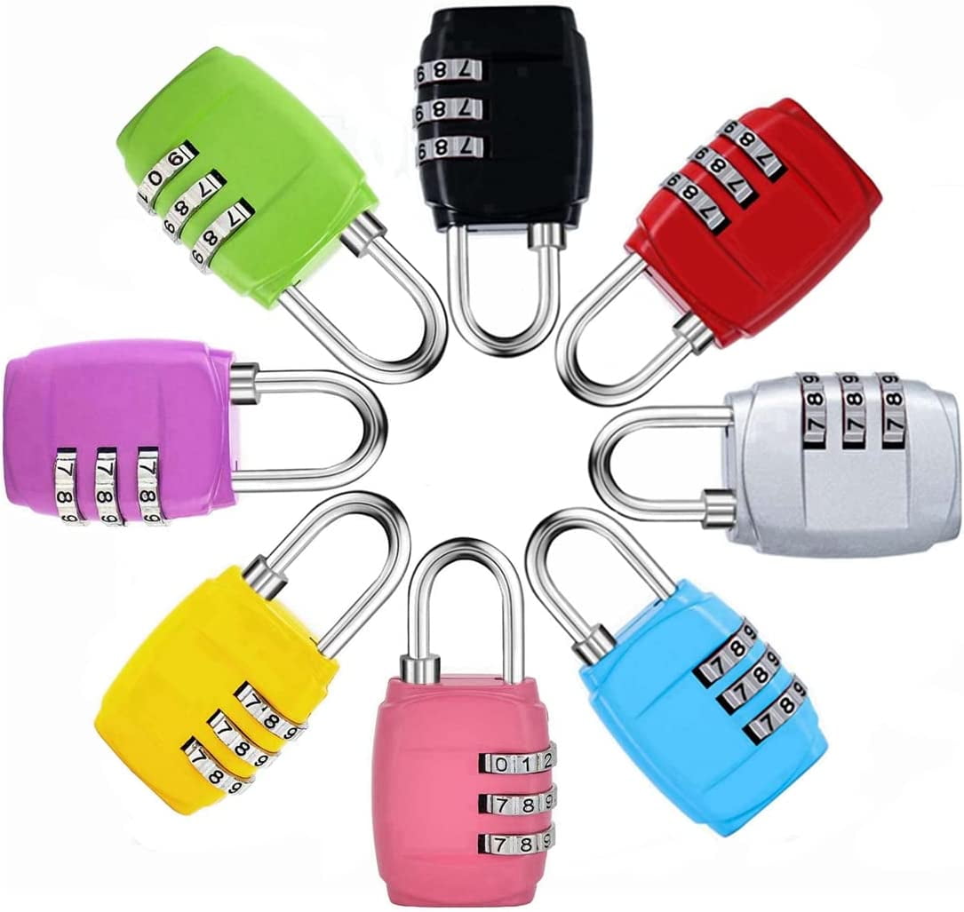 CERPXFF-3 Digit Combinations Padlock The Safe Cipher Lock Resettable ...
