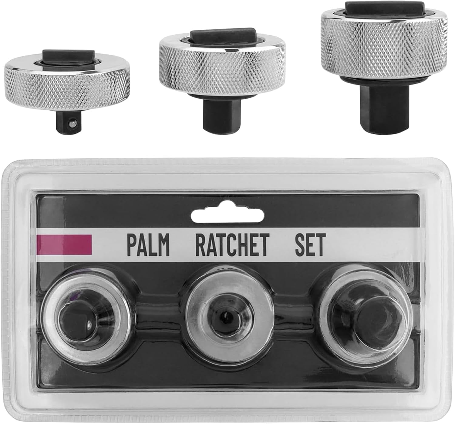 CERPXFF-3 Packs Mini Ratchet Socket Wrench, Palm Drive Ratchet Set ...
