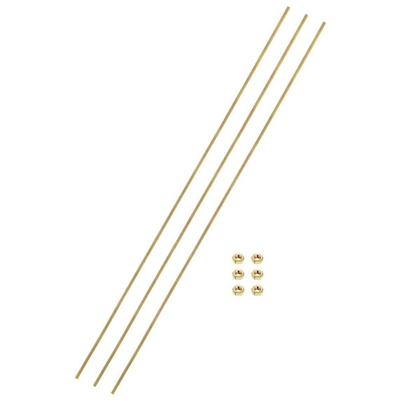 CERPXFF-3 Sets Brass Fully Threaded Rod, M2x0.4mm Pitch Right Hand ...