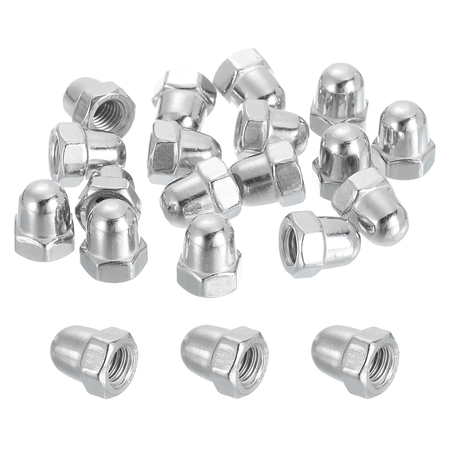 CERPXFF-30 Pcs M5x0.8mm Acorn Cap Nuts, 316 Stainless Steel Metric Hex ...