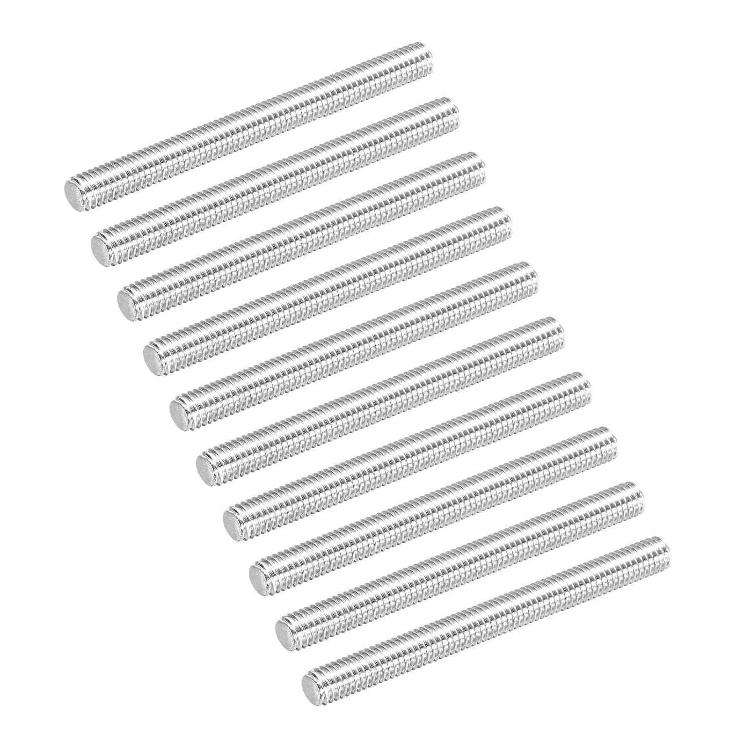 CERPXFF-30Pack Fully Threaded Rod M6 x 70mm 1mm Thread Pitch 304 ...