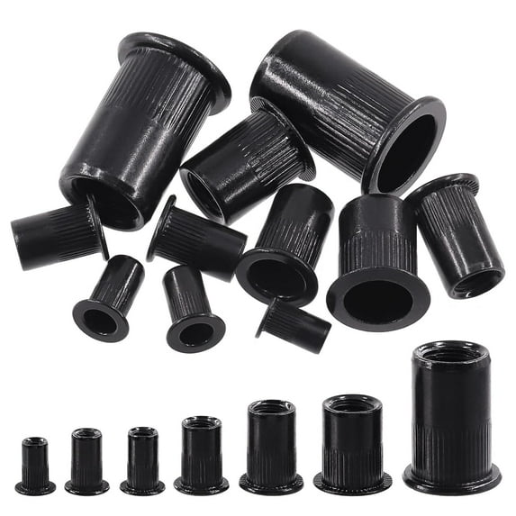 CERPXFF-30Pcs Carbon Steel Rivet Nuts Kit, SAE UNC 1/2-13 Rivet Nuts ...