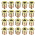 CERPXFF-30Pcs Threaded Inserts, M4-0.7x10 Zinc Plated Carbon Steel Hex ...