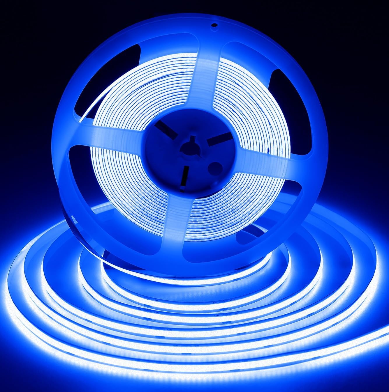 CERPXFF-32.8ft/10M Bule COB LED Strip Light, DC24V CRI 93+ Bule Light ...