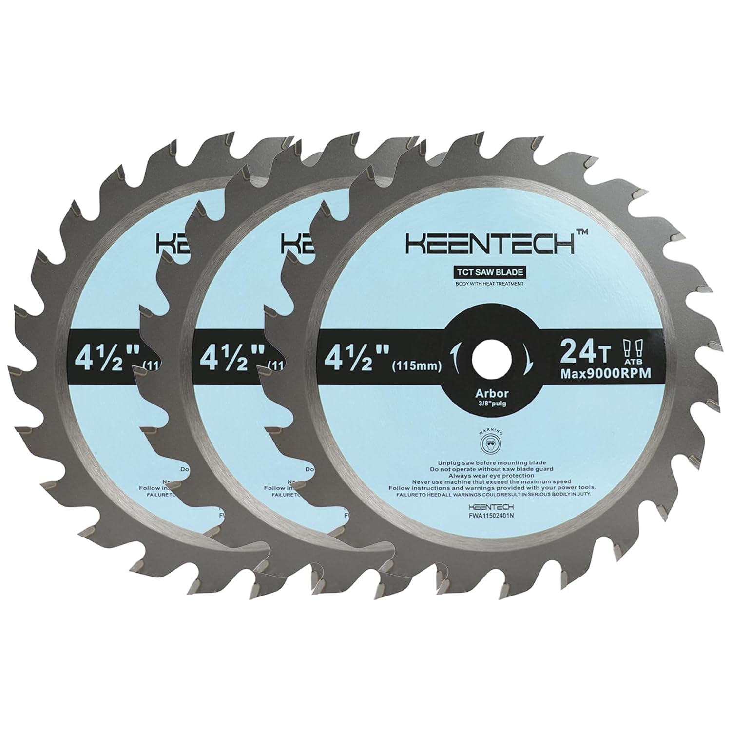 CERPXFF-4-1/2" Dia. by 3/8" Bore 24 Tooth Fast Cutting Circular Saw ...